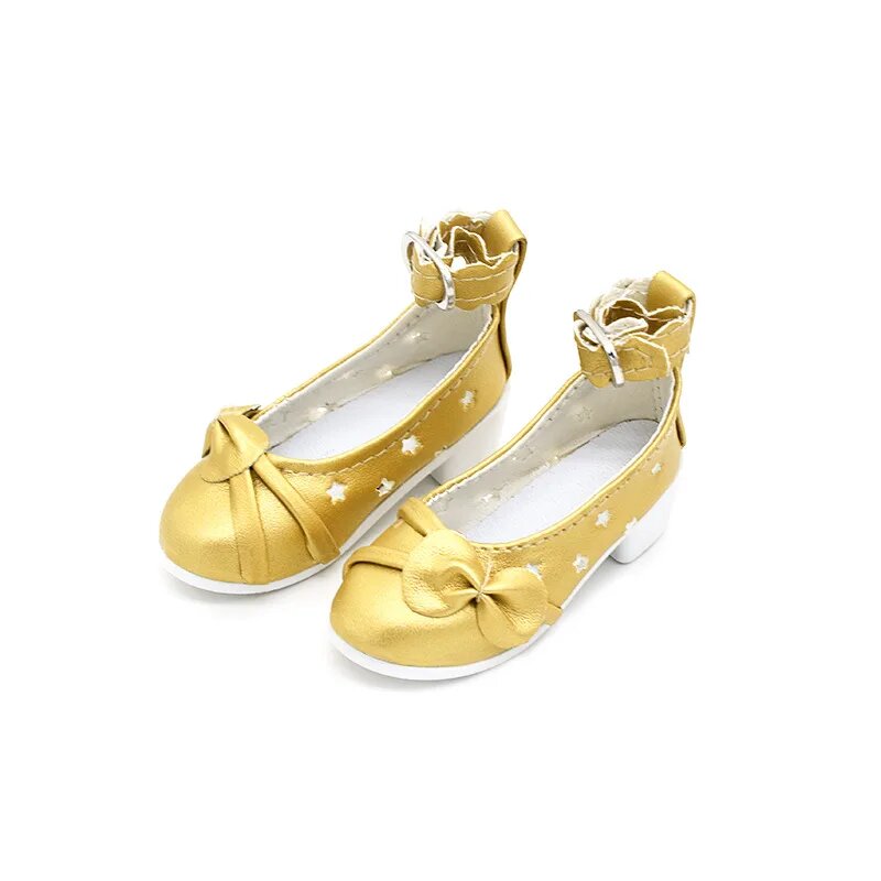 Золотые туфли для куклы BJD 1/3, Shoes1