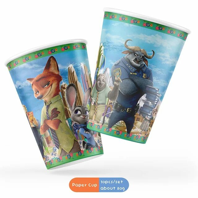 Украшения для дня рождения в стиле мультфильма «Зверополис» от Disney: воздушные шары, баннеры, посуда, украшения для тортов, товары для вечеринок и фестивалей, товары для детских праздников.