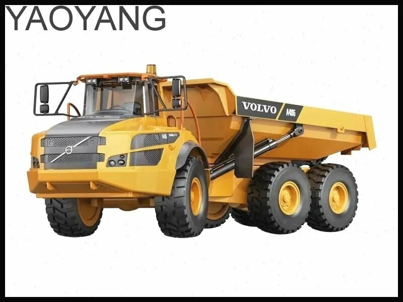 Радиоуправляемый самосвал Volvo A40G масштаб 1:20 с звуком и светом дальность 50 м