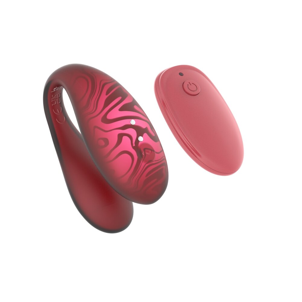 Парный вибромассажер TWIN+, Red с пультом и управлением через приложение