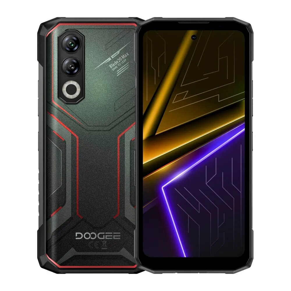 Doogee Смартфон , DOOGEE Blade20 Max ,36 ГБ 1 ТБ Helio G100 ,11800 мАч ,6,6 дюйма 120 Гц Global, 12 ГБ/1 ТБ, красный