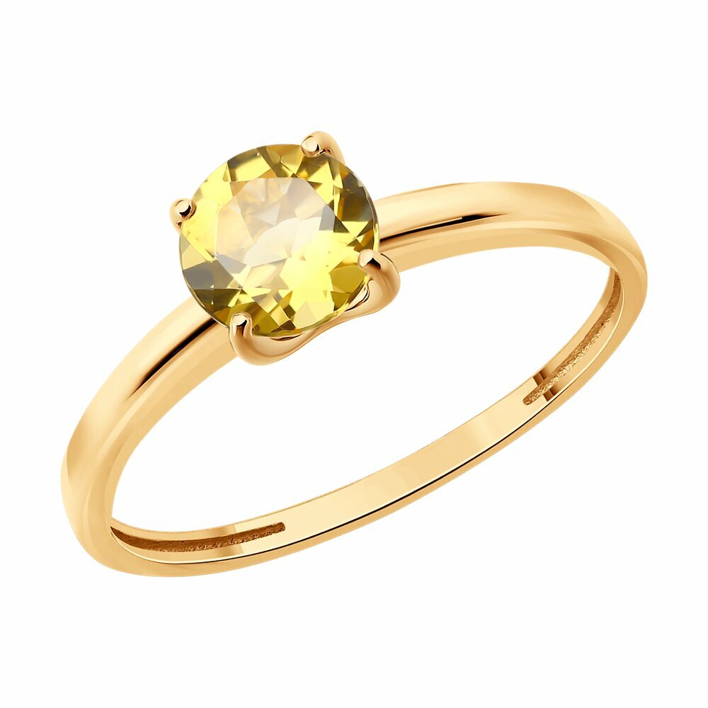 Кольцо, красное золото, 585 проба