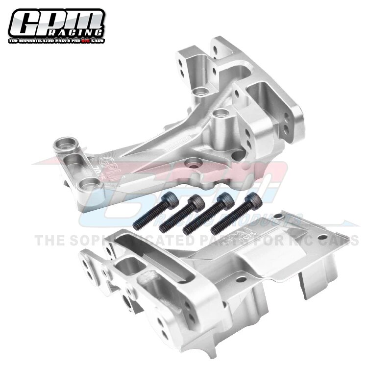 Перегородка верхняя передняя/задняя серебристая TRAXXAS XRT-1/6 X-MAXX 1/5