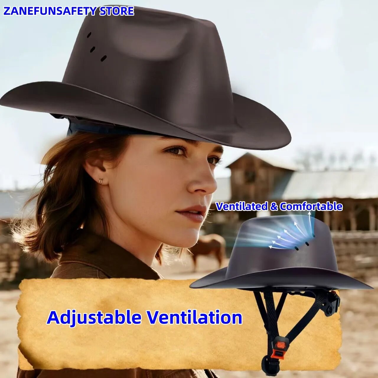 Защитная каска Белая ZANEFUNSAFETY ZF066