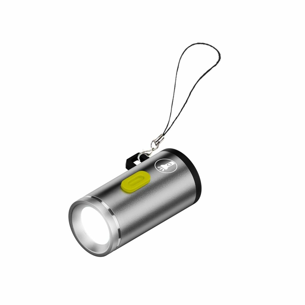 Портативный Светодиодный Фонарик с питанием от Type C, Светодиодные Фонарики Для Кемпинга И Аварийного Использования, Корпус из алюминиевого сплава 210 Люмен