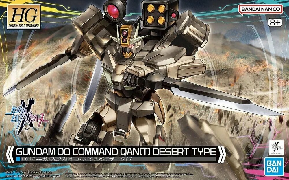 Сборка роботов BANDAI GUNDAM 1/144 HG 00 Command Qan T (Desert Type) (Gundam