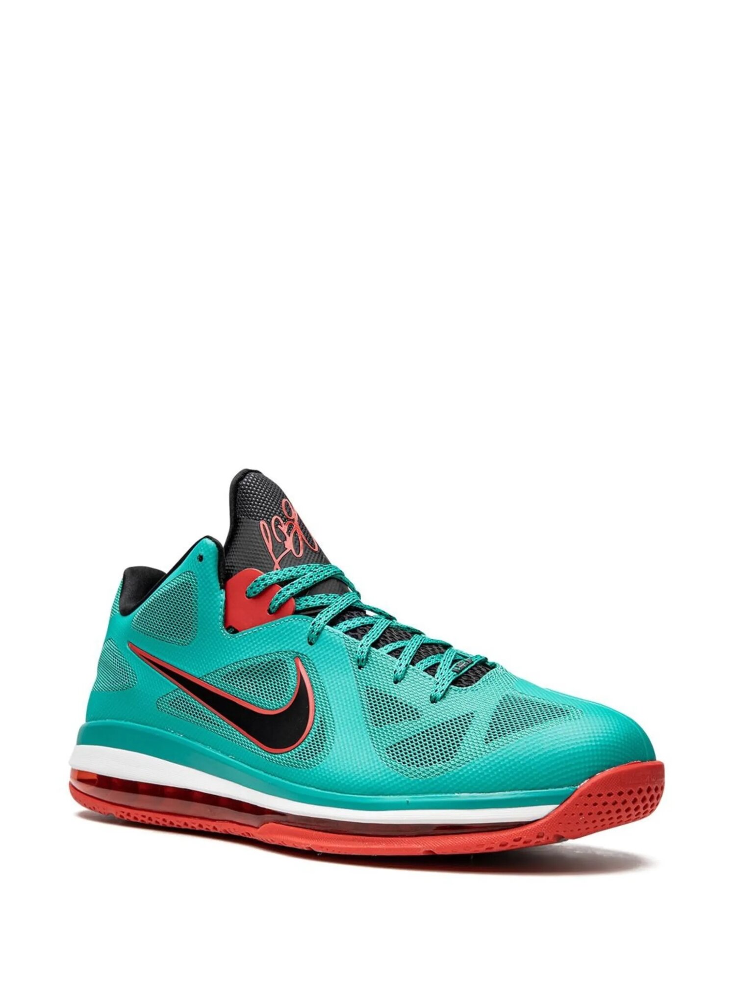 Кроссовки NIKE LeBron 9 Low Reverse Liverpool, размер 9 US, зеленый — фото 1