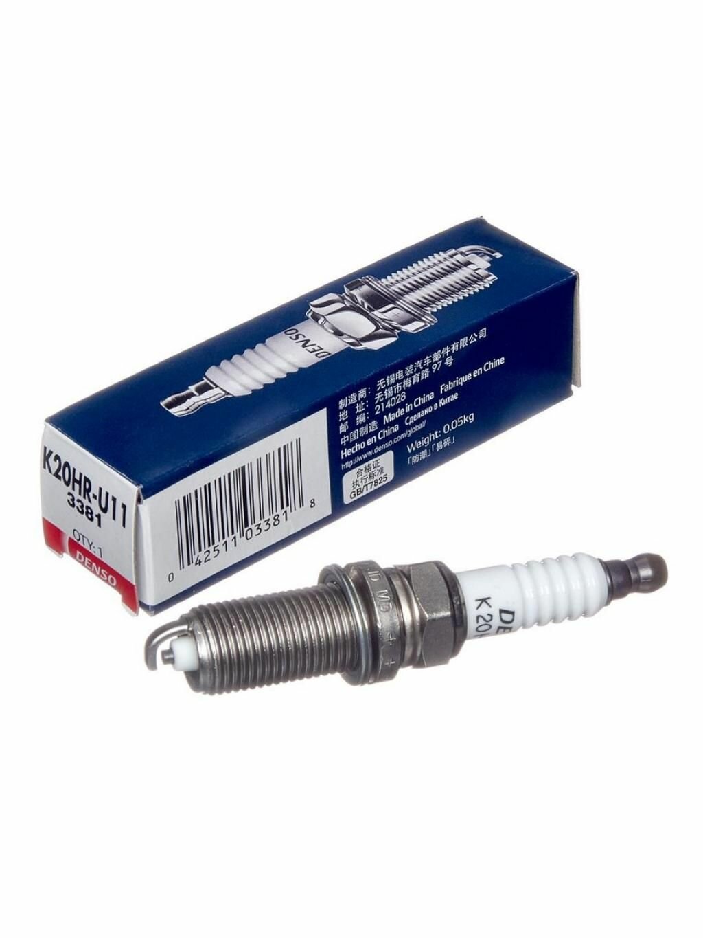Свеча зажигания DENSO K20HR-U11 Honda PSA/Mitsubishi/Smart/Toyota/Volvo