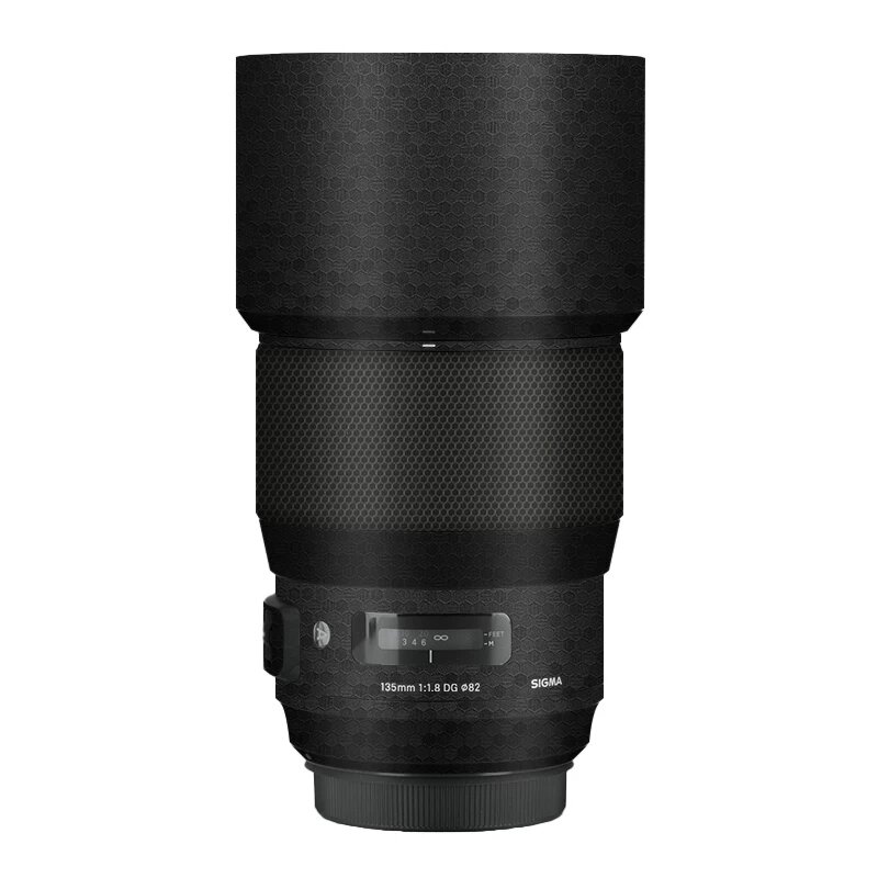 Полное покрытие защитная пленка от царапин для объектива Sigma 135мм f/1.8 EF Mount, Медоносная черная
