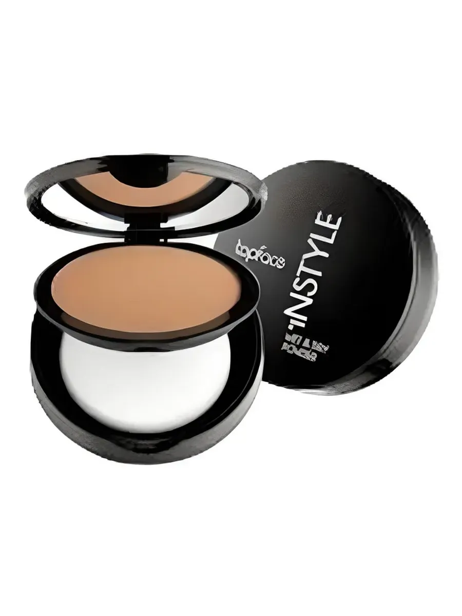Пудра Topface Instyle Wet & Dry Powder, Компактная пудра для мокрого (влажного) и сухого нанесения SPF15, 012