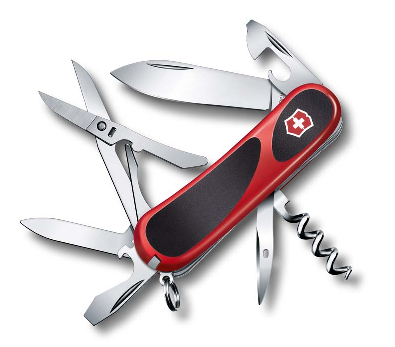 Нож перочинный Victorinox EvoGrip 14 2.3903. С 85мм 14 функций красно-чёрный