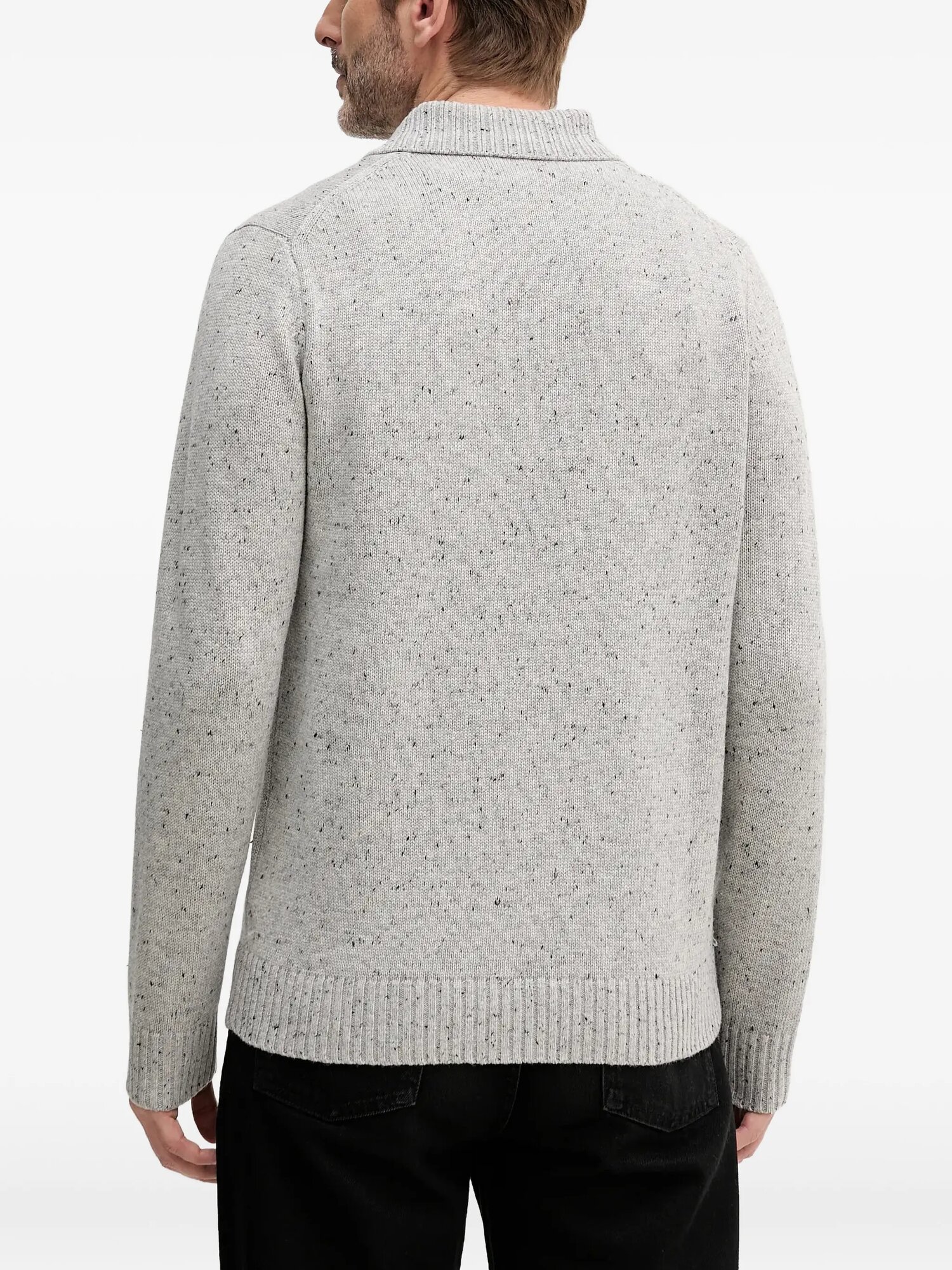 Свитер LIU JO Half-zip sweater, размер 48, , grey — фото 1