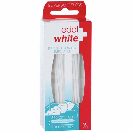 Зубная нить Edel+white Supersoft Floss (Супермягкая нить), 50 прядей