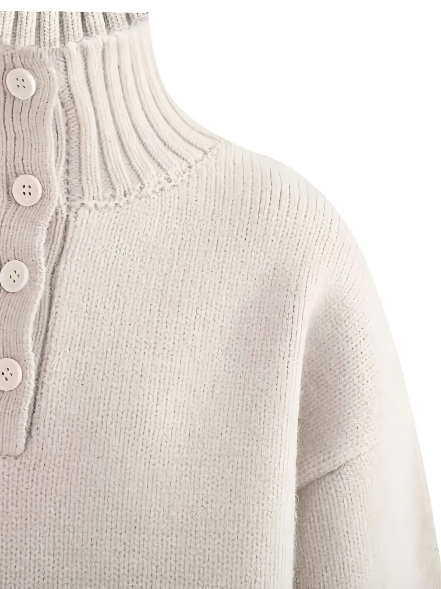 Свитер Moustache Buttoned high-neck sweater, размер 14 лет, разноцветный — фото 1