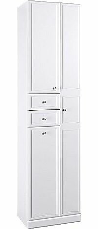 Шкаф-пенал Aqwella Барселона П5/2/K с бельевой корзиной