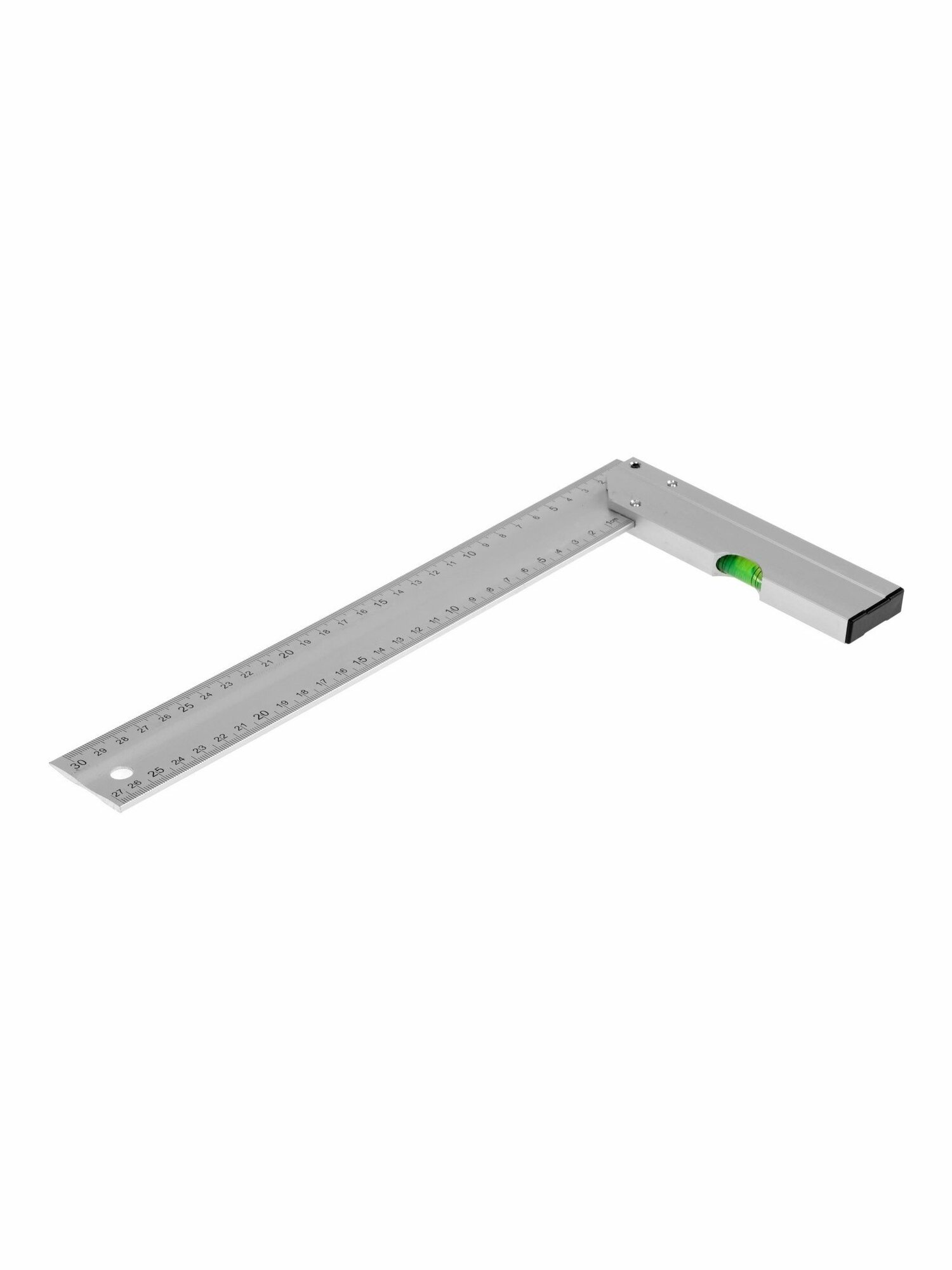 Угольник алюминиевый с уровнем Тундра, 300 мм