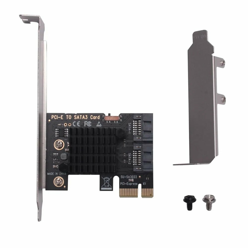 Адаптер PCIe to SATA 3.0 6G SSD Контроллер PCI-E PCI Express X1
