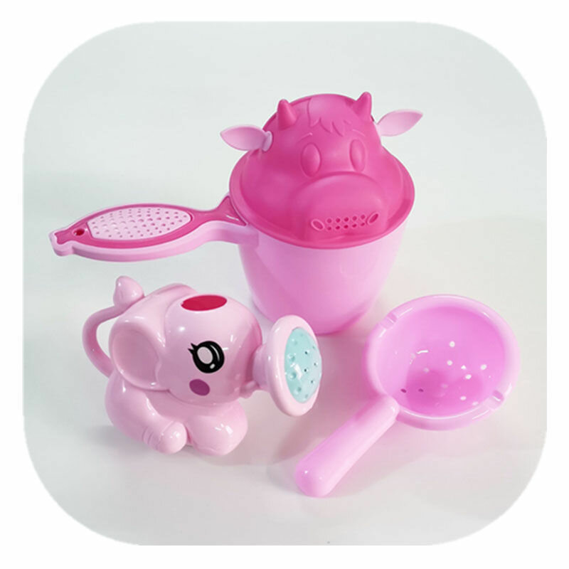 Детские игрушки для ванны для мальчиков и девочек, водные игры, душ, бутылка для воды, ложка, набор для ванны для младенцев