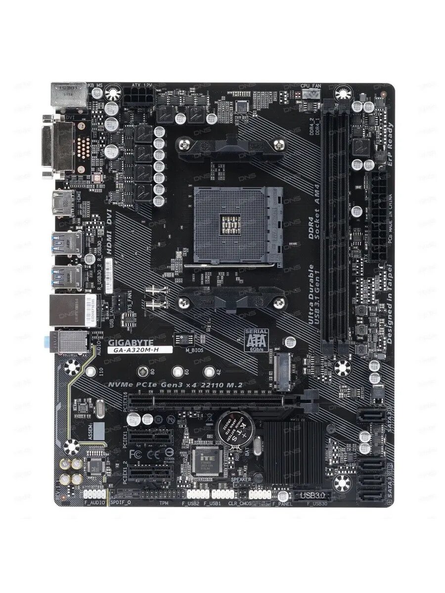 Материнская плата GA-A320M-H - AM4, DDR4
