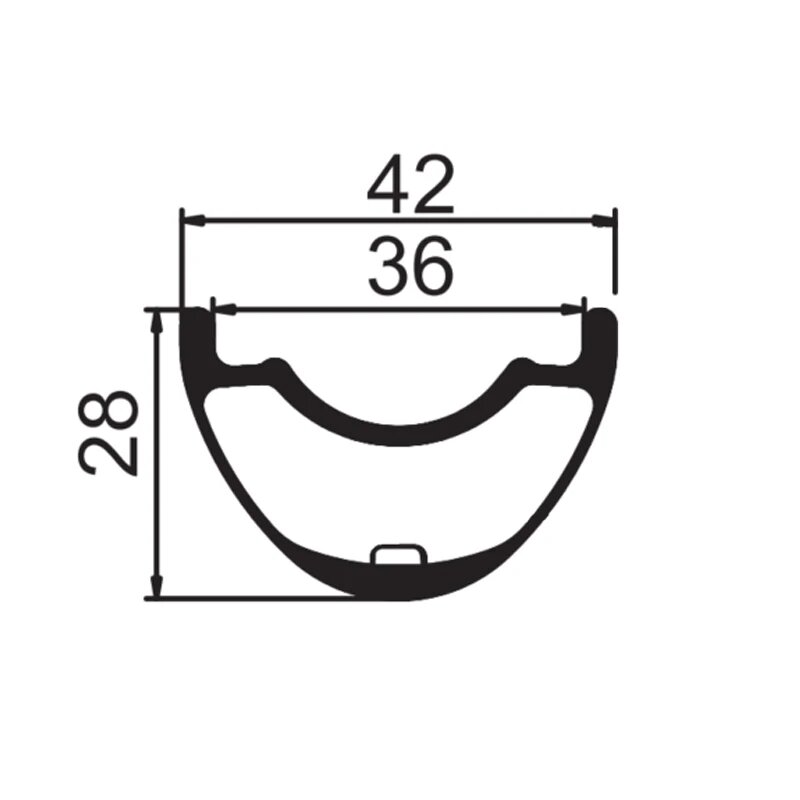 Бескамерные карбоновые обода Beskardi 29 дюймов 3KT, 29 inch, 28 Holes, Matte, 28mm depth 42mm