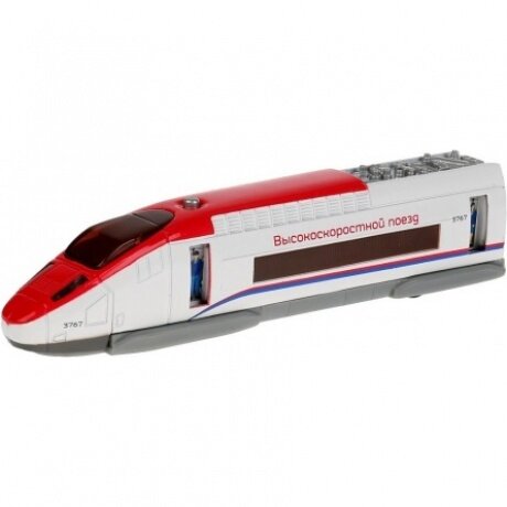 Модель "Скоростной поезд" 18,5см металлическая инерционная, свет, звук 286302, Технопарк SB-18-32WB-B