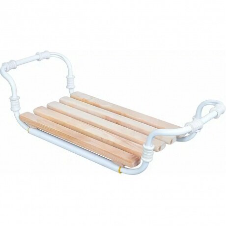 Сиденье в ванну раздвиж. "Ника" ( дер, мет. 53-67 см) СВ3