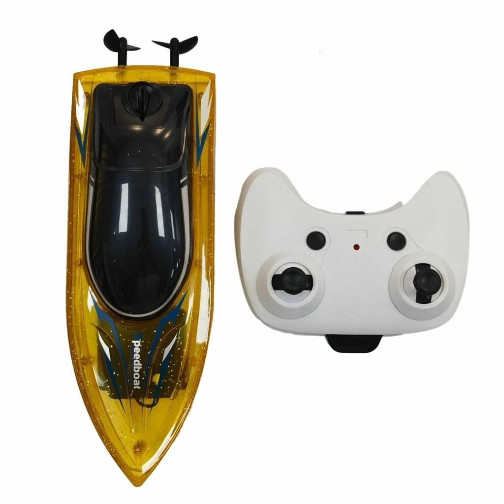 Дистанционно управляемая модель лодки, Желтый - Высокоскоростная модель