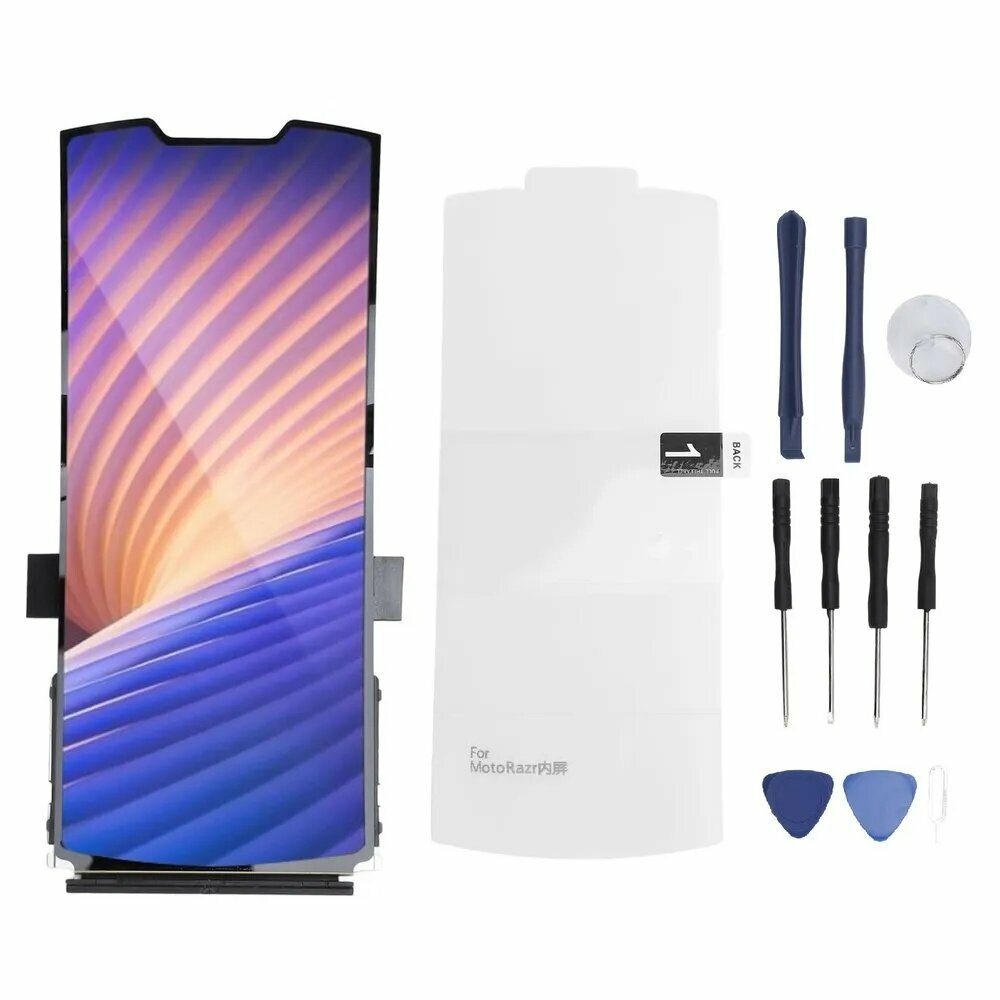 OLED-экран 6.2", 2142x876, дигитайзер в сборе с датчиком отпечатков для Razr 2019/2020 5G