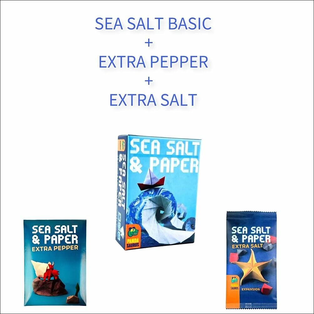 Настольная игра Sea Salt & Paper: Extra Pepper (дополнение). Новейшая версия. Требуется базовая игра. Для рождественских вечеринок.