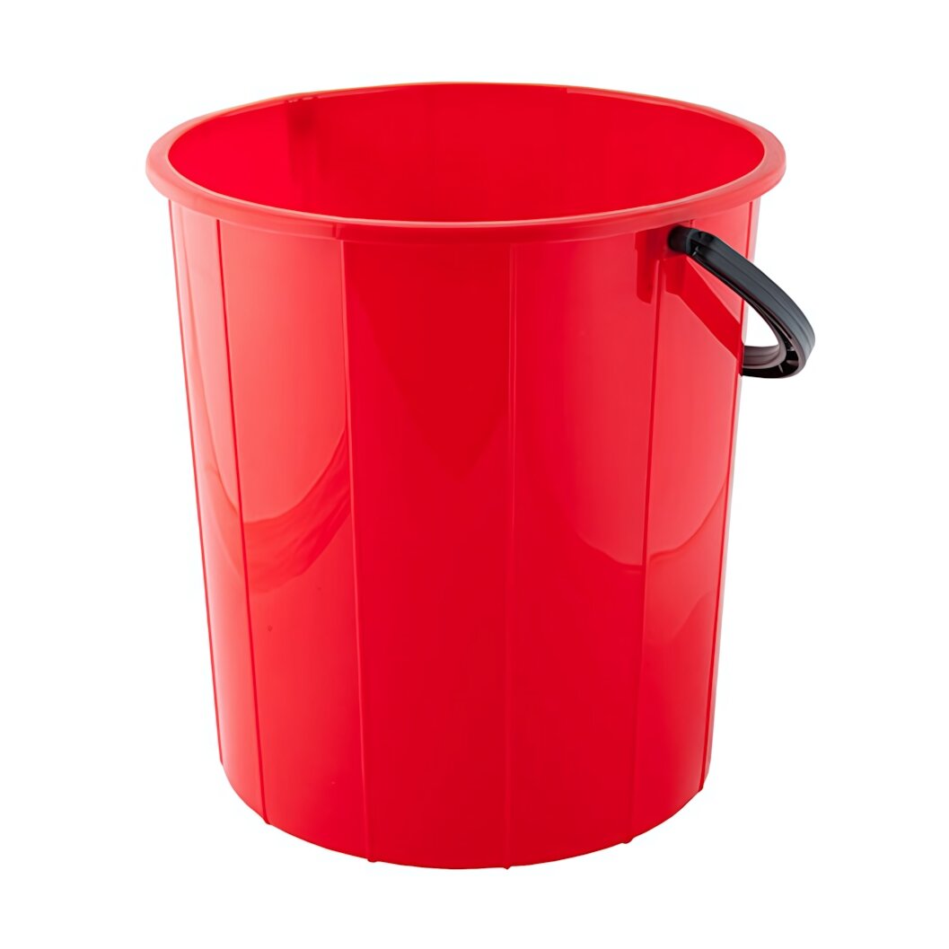 Ведро пластиковое 20л "люкс", цвет в ассортименте, прочное без крышки