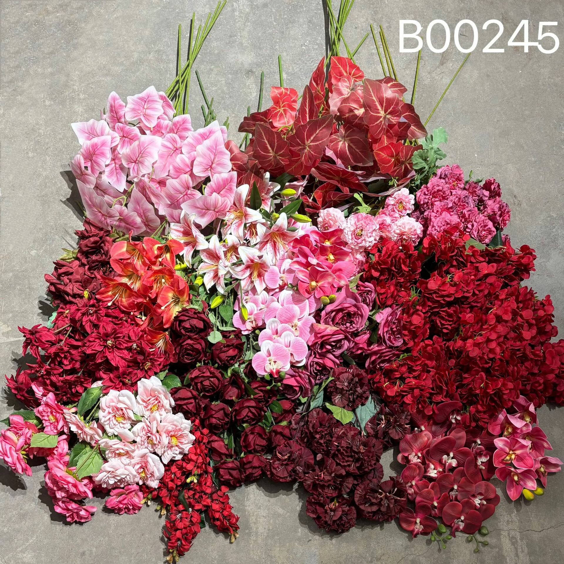 Набор цветочных композиций "Моне", 120 цветов, имитация садового стиля