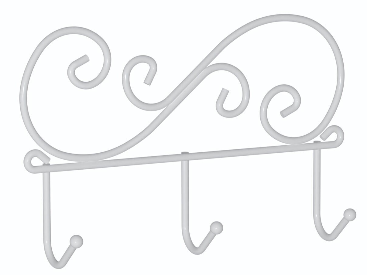Вешалка "Кружева 3" белая