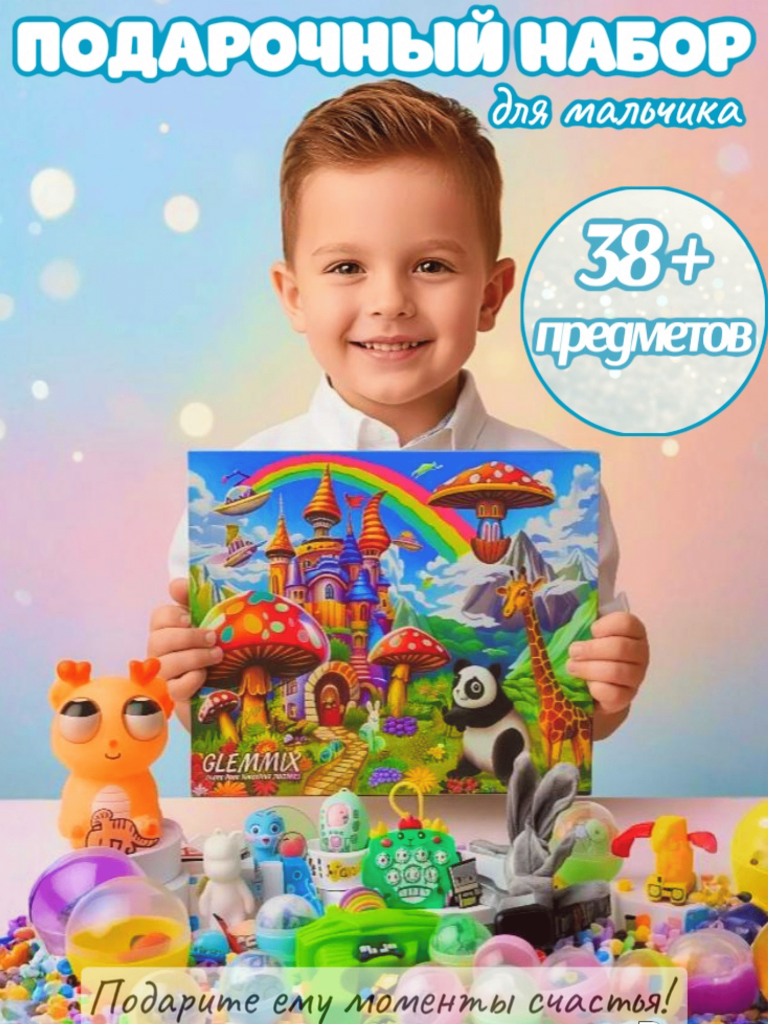 Подарок для мальчика подарочный бокс с игрушками набор подарок сюрприз
