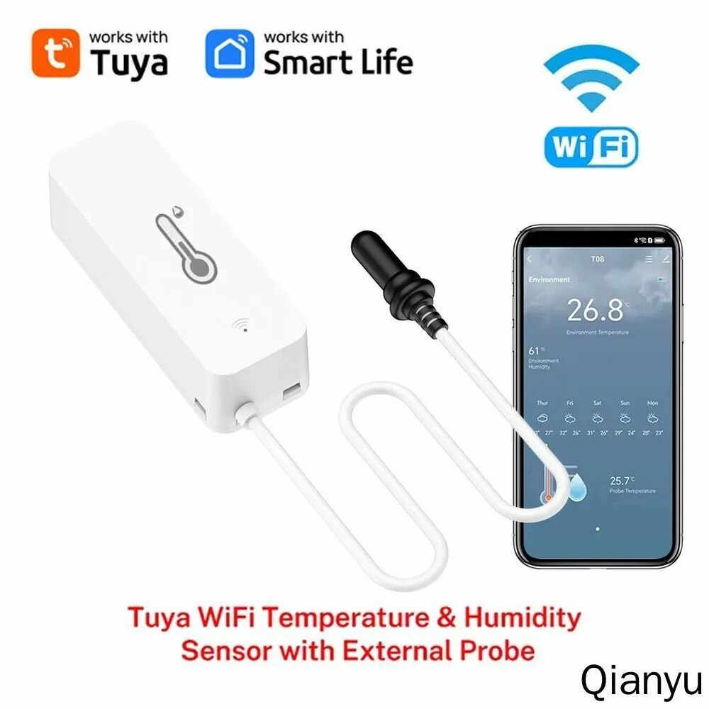 Умный Wi-Fi датчик температуры и влажности c Алисой