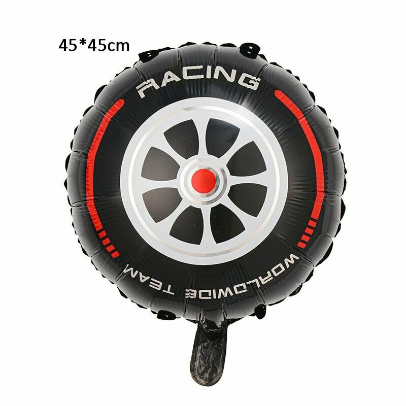 Воздушные шары в виде гоночных шин, украшения для вечеринки по случаю дня рождения мальчика, 5 шт.