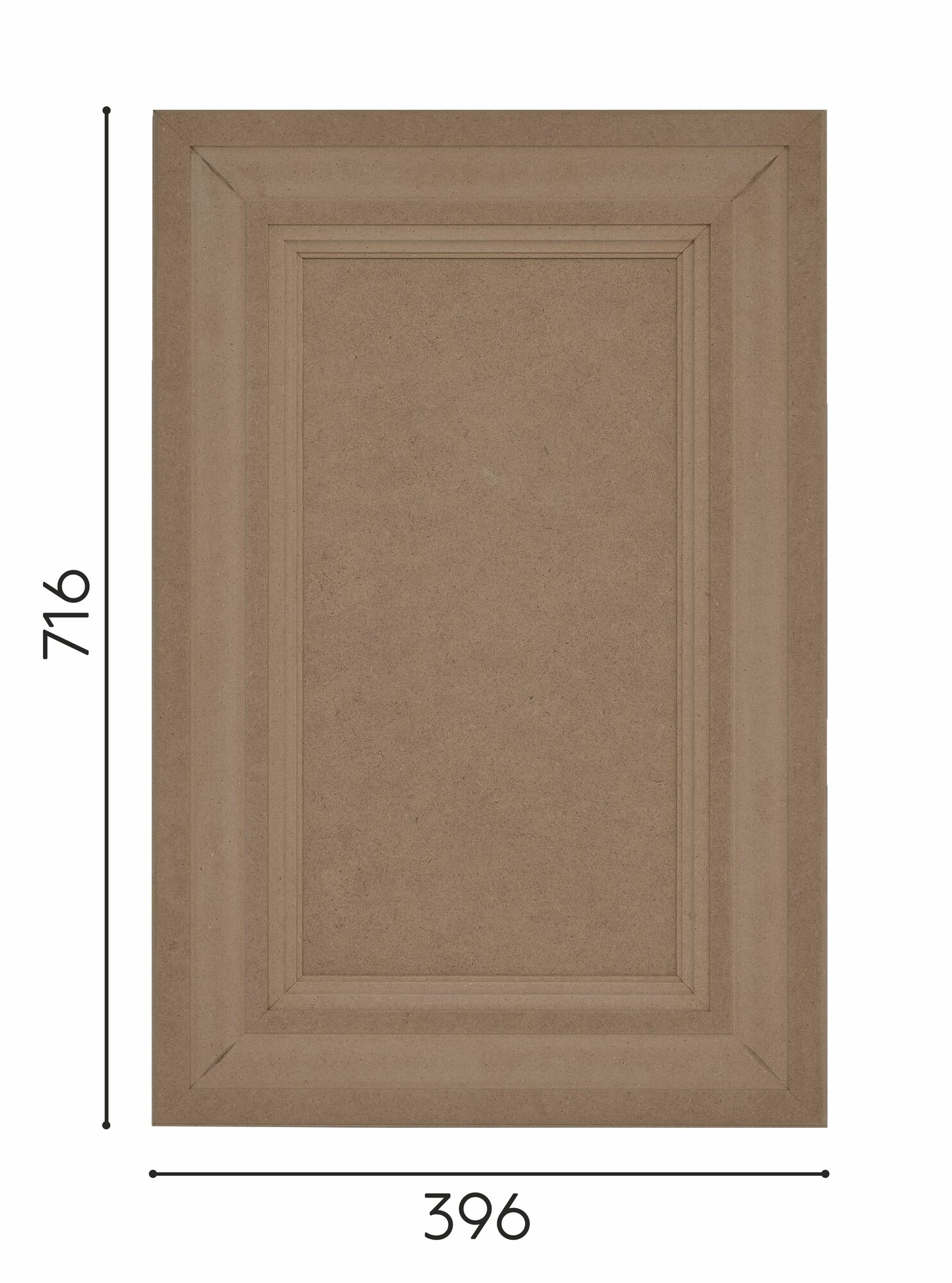 Фасад мебельный МДФ под покраску глухой