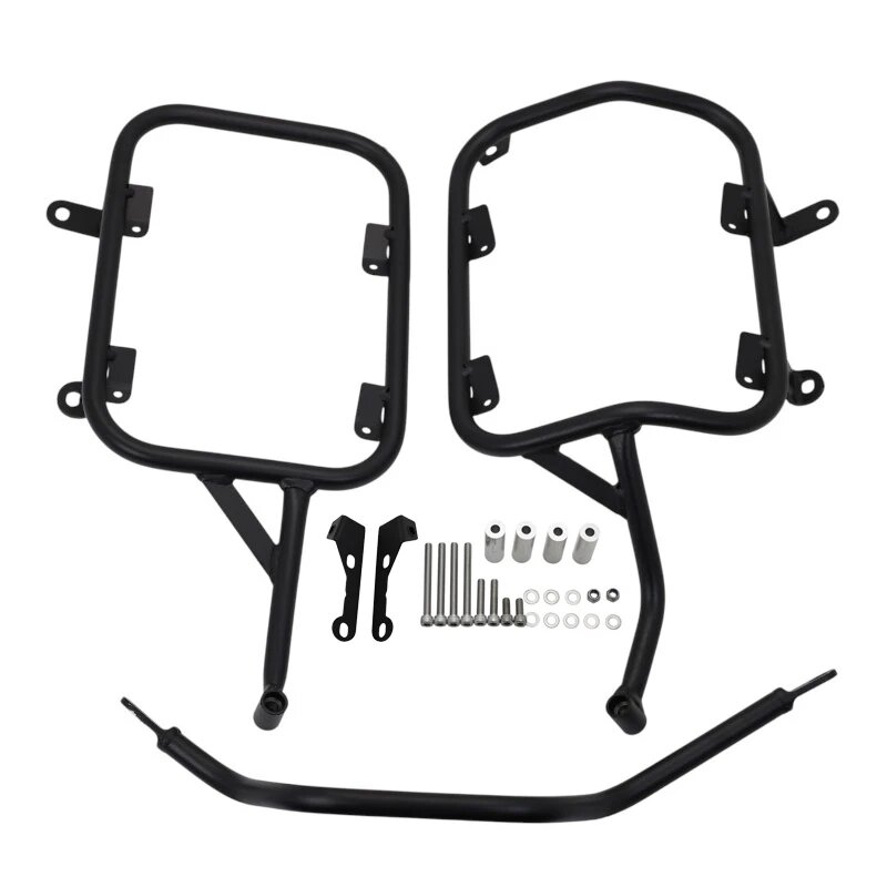 Задний багажник для CFMOTO 800MT-X, грузовые боковые кофры, багажник, седельная сумка, кронштейн для багажа 800 MT-X 800MTX MTX800 2024 2025 Черный, черный