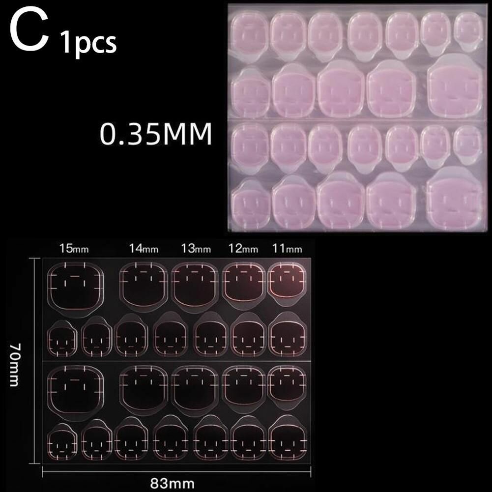 Наклейки-гели для ногтей очень большого размера, двусторонние.