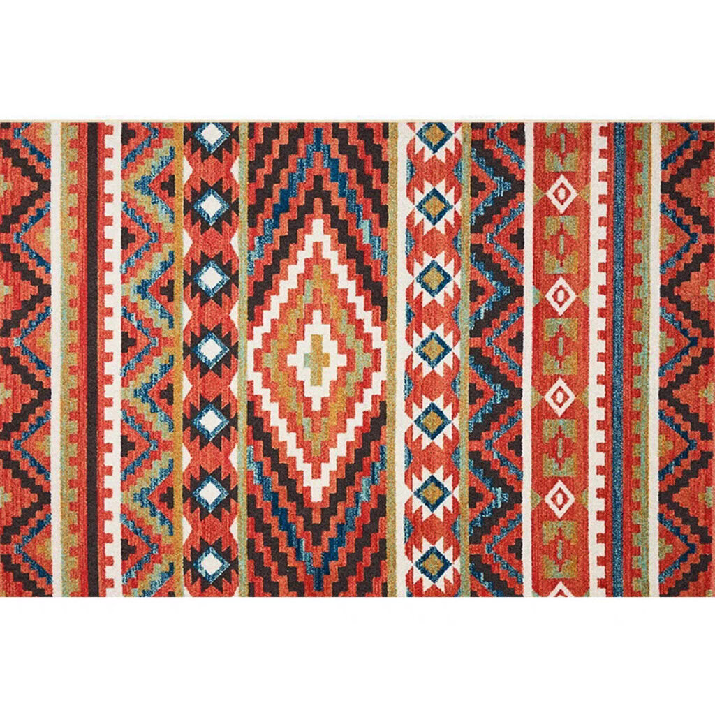 Ковер с имитацией кашемира, дышащий, с силиконовым основанием, в скандинавском марокканском стиле, для гостиной, нескользящий, большой площади