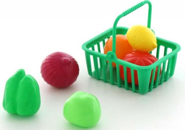 Набор продуктов Полесье №13, с корзинкой, 7 эл, в пакете 66749