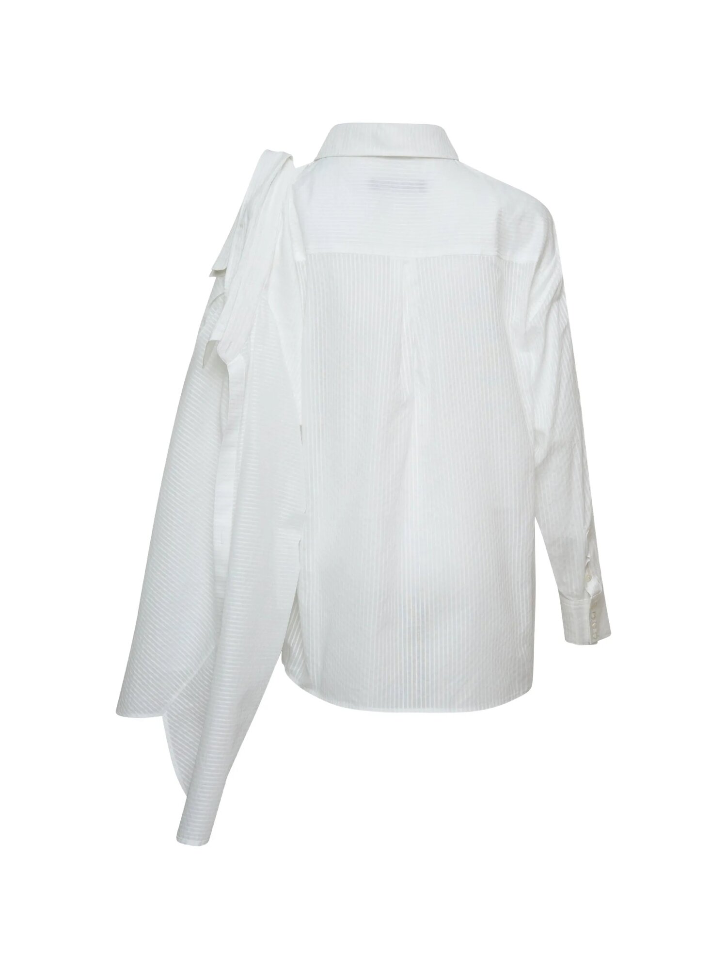 Рубашка GRACE ELWOOD Off-shoulder-drape shirt, размер 36, white — фото 1
