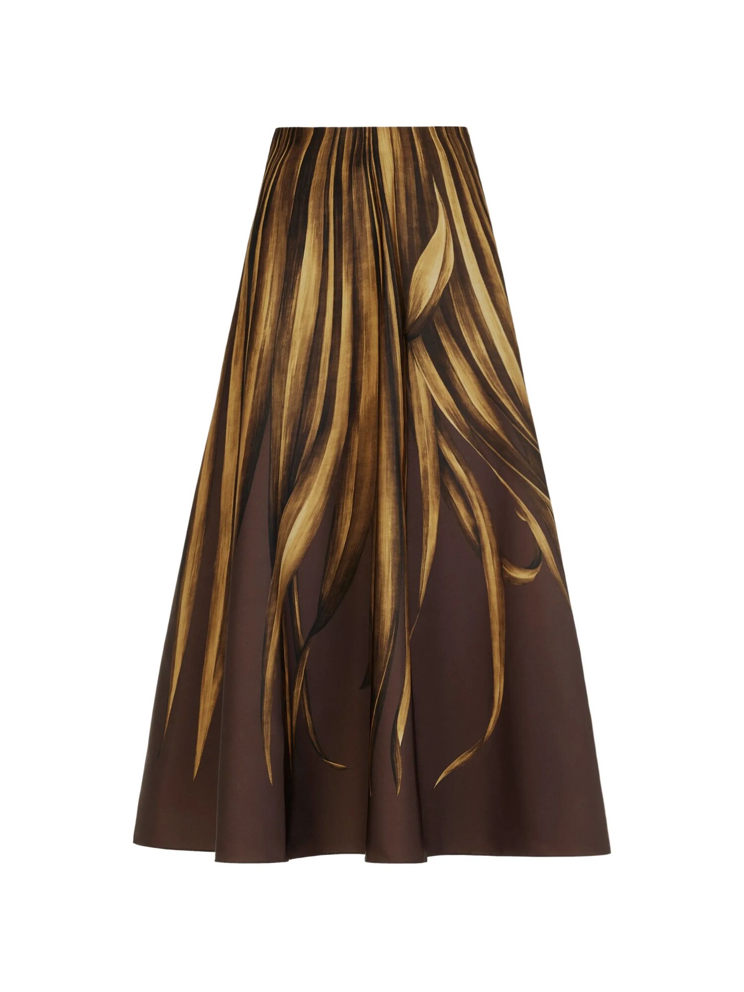 Юбка Palm leaves faille skirt