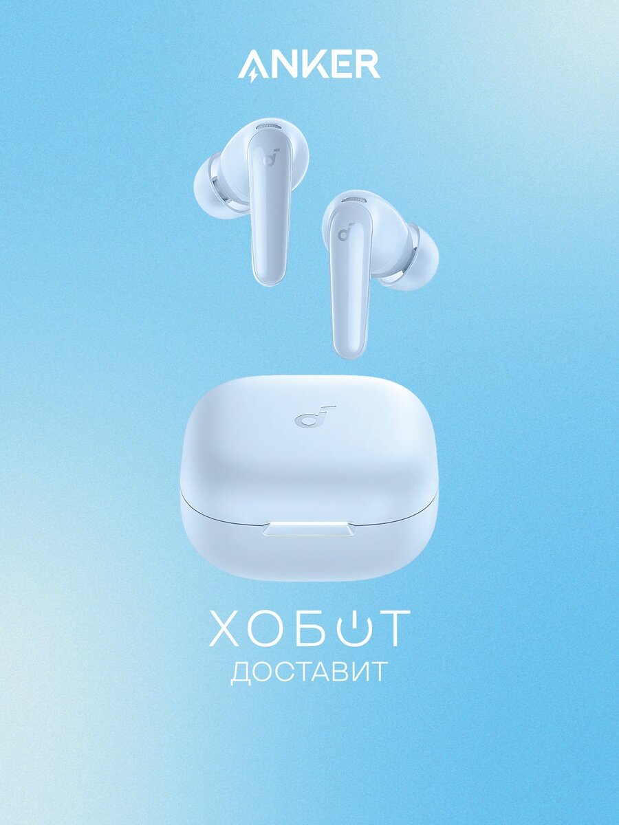 Наушники Anker Soundcore R60i голубой