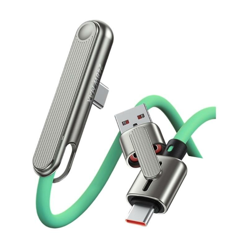 2-в-1 кабель для быстрой зарядки со встроенным держателем, 2