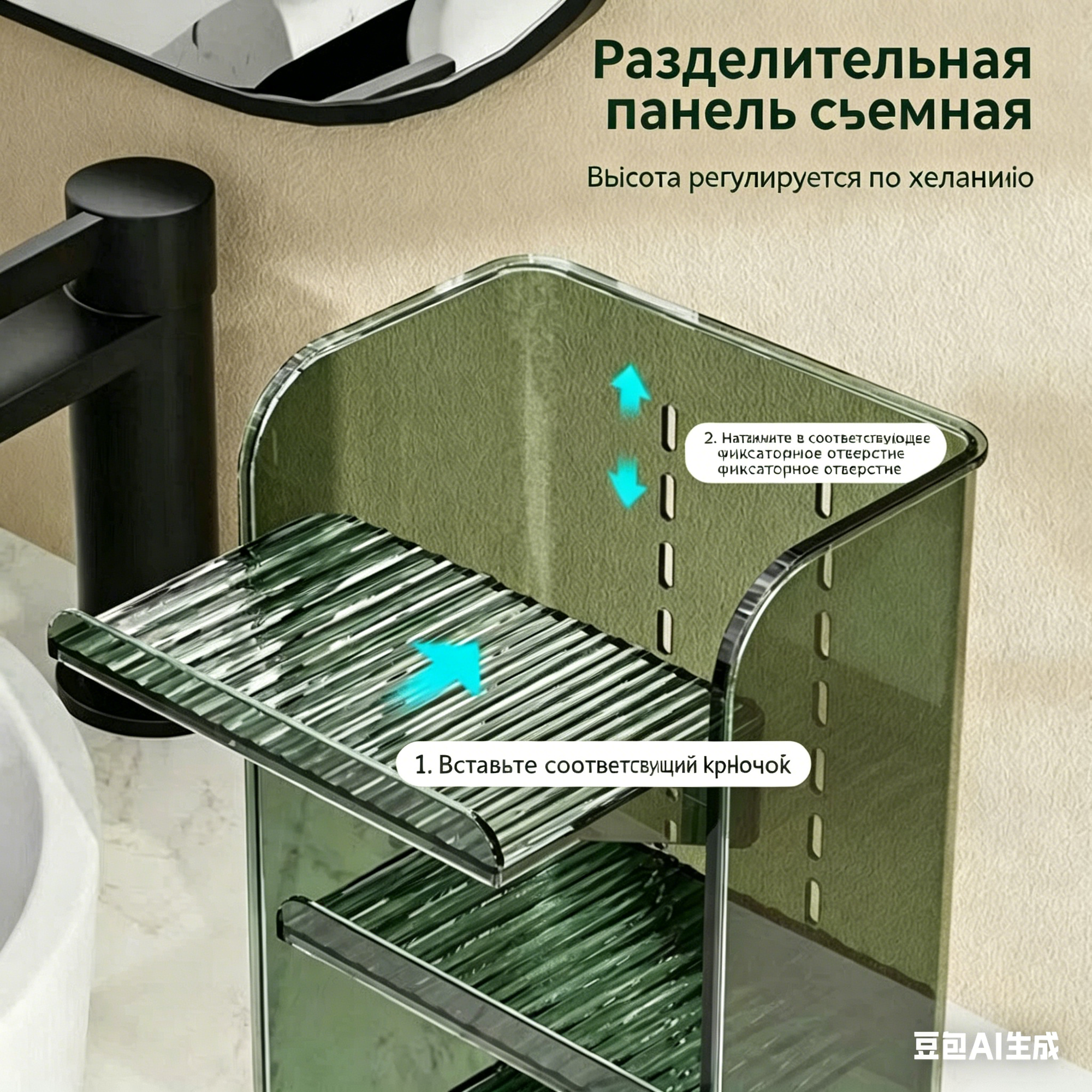 Органайзер для хранения, зеркальный шкаф, для косметики/ювелирных изделий/помады