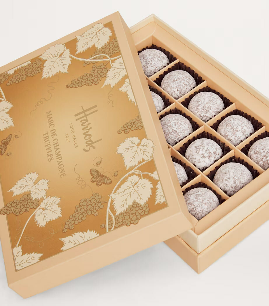 Harrods Трюфели с шампанским 15-Piece Marc de Champagne Truffles 15шт