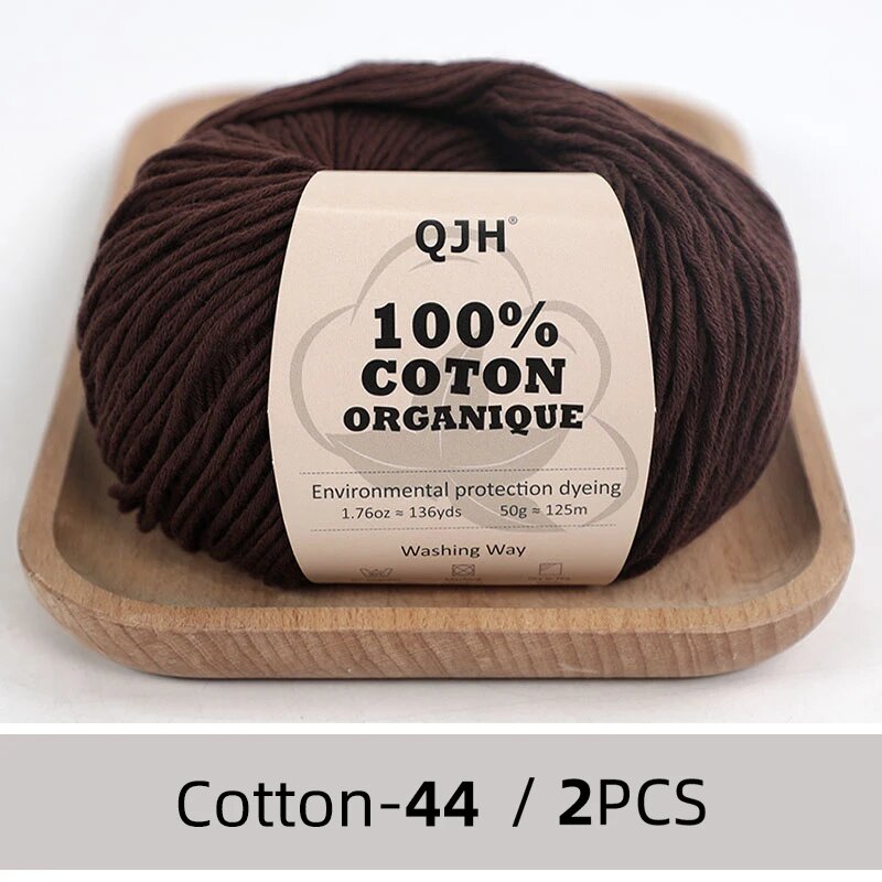 Пряжа QJH 100% Хлопок DK Светлая 2 упаковки N44-2PCS