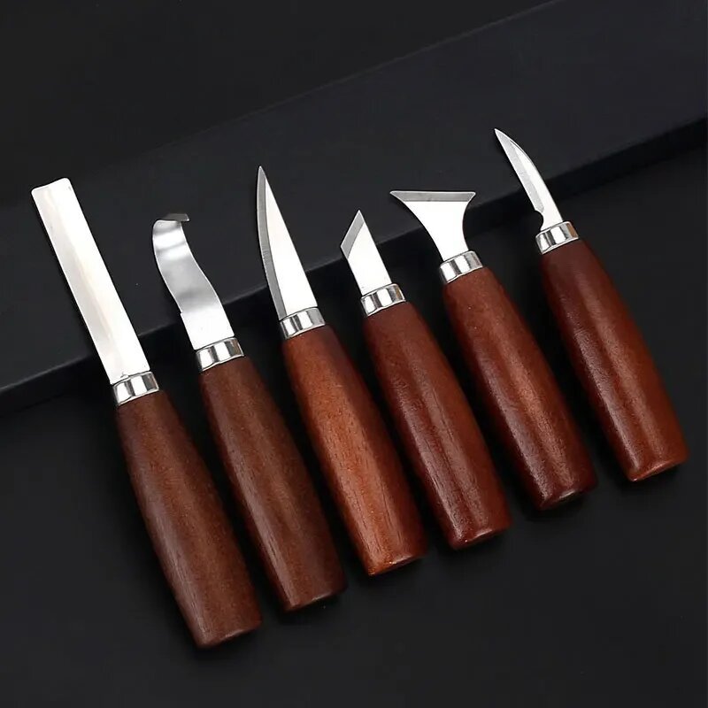 Набор инструментов для резьбы по дереву, 6 шт, painting set