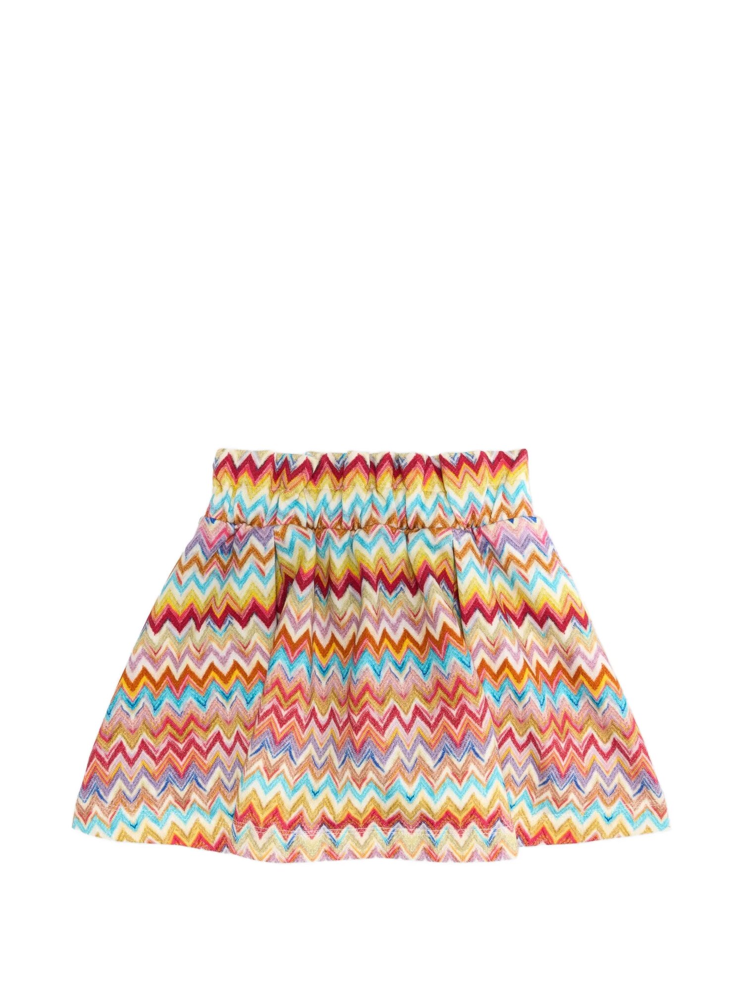 Юбка Zigzag-print pleated mini skirt