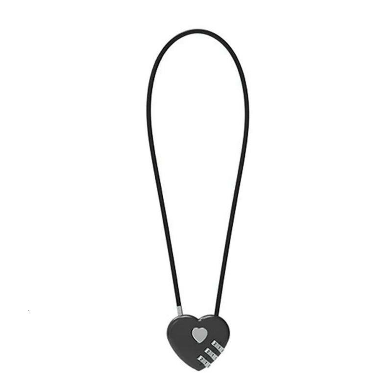 Сердечный замок-желание для влюбленных, Черный - 40cm